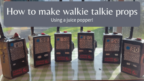 How to make walkie-talkie props | The Naturally Clean Co